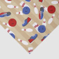 Bowling Ball, Pins and Shoes Patterned Tissue Paper | Zazzle