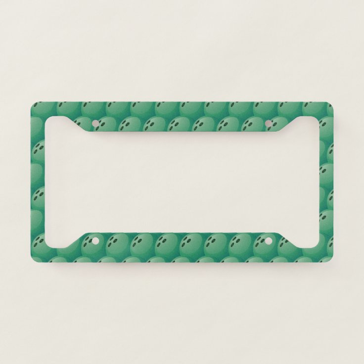 Bowling Balls Design License Plate Frame | Zazzle