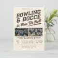 Bowling Bocce Team Building Church Business Photo Invitation | Zazzle