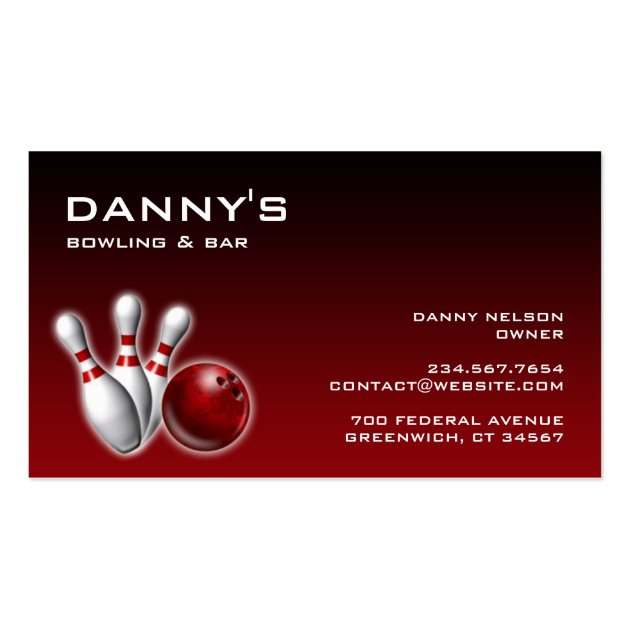Bowling Business Card
