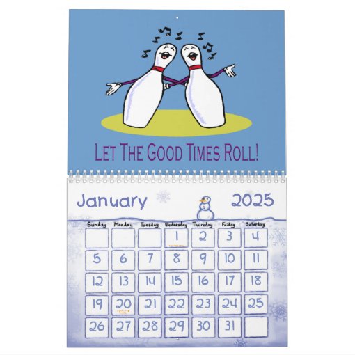 Bowling Calendar | Zazzle