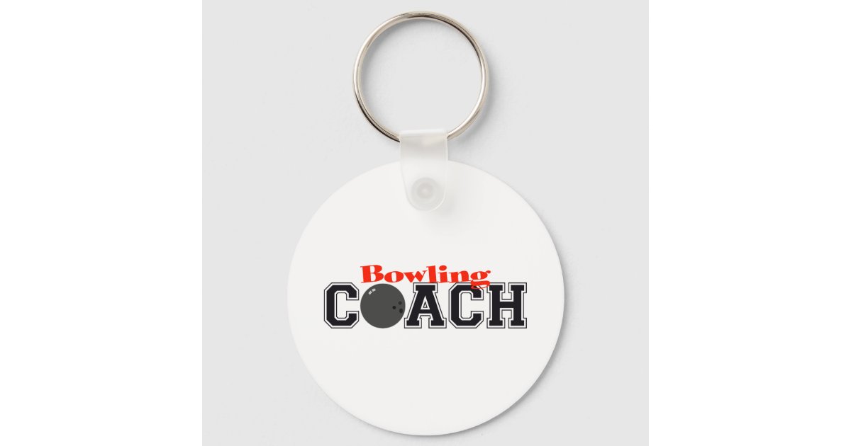 Bowling Coach Keychain | Zazzle