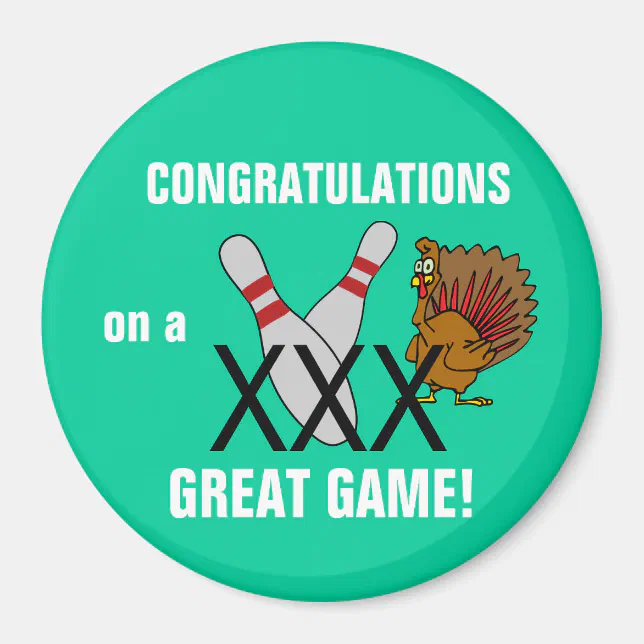 Bowling Congratulations Magnet | Zazzle