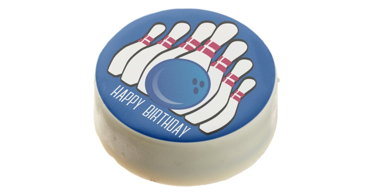 Bowling Design Dipped Oreo Cookie | Zazzle