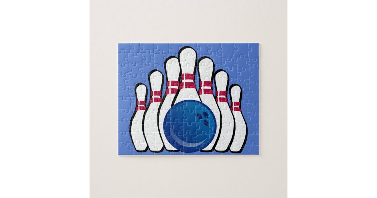 Bowling Design Jigsaw Puzzle | Zazzle