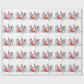 Bowling Design Wrapping Paper | Zazzle