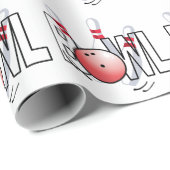 Bowling Design Wrapping Paper | Zazzle