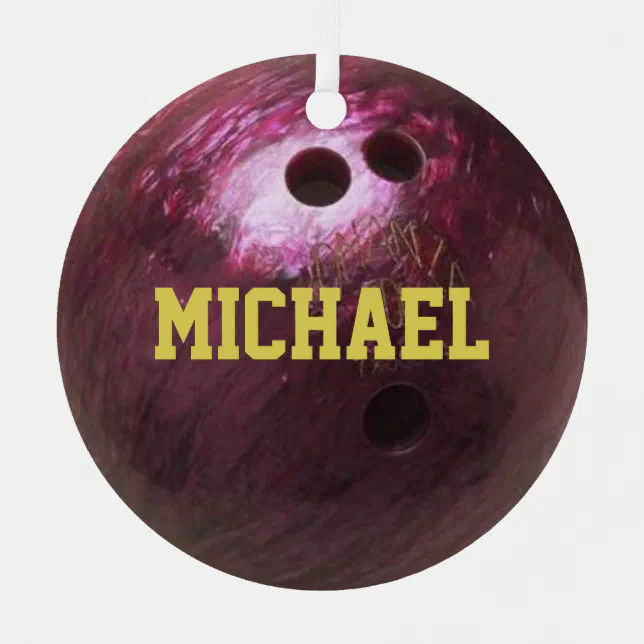 Bowling Fan Personalized Ornament | Zazzle