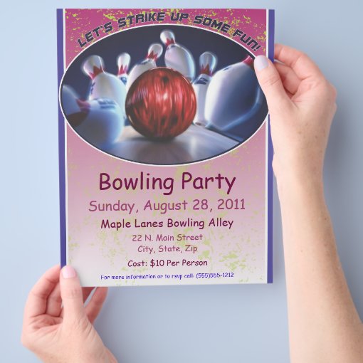 Bowling Flyer | Zazzle