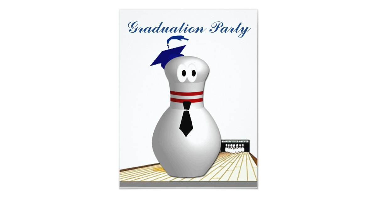 Bowling Graduation Party Invitation | Zazzle.com