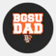 Bowling Green Bgsu Falcons Dad Classic Round Sticker | Zazzle