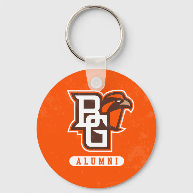 Bowling Green State Alumni Distressed Keychain | Zazzle