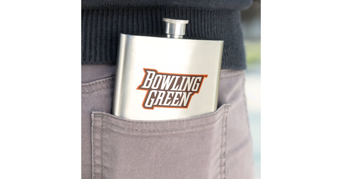 Bowling Green Wordmark Flask | Zazzle
