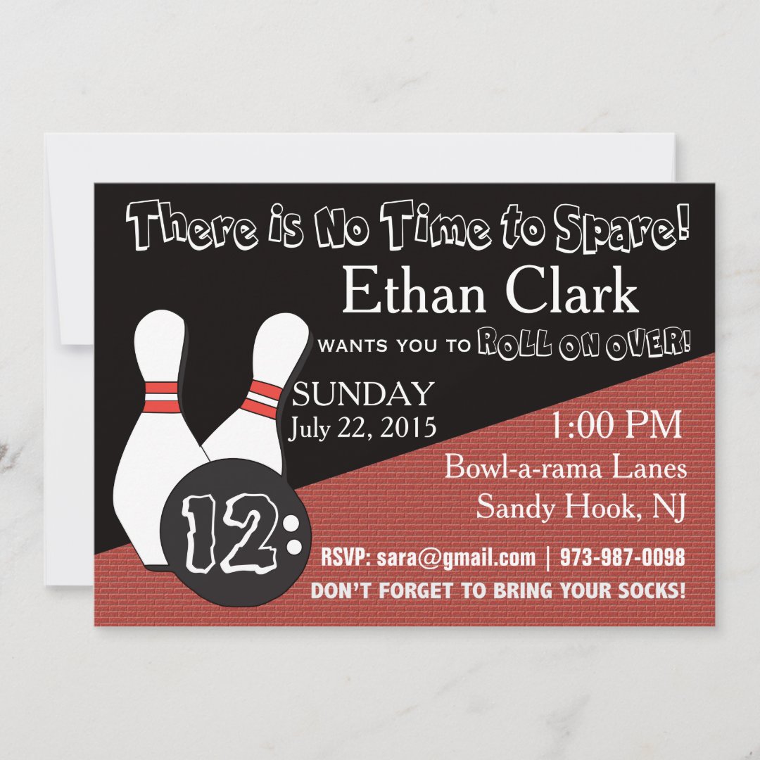 Bowling Invitation for Everyone! | Zazzle