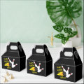 Bowling Kids Birthday Party Cute Sports Black Favor Boxes | Zazzle