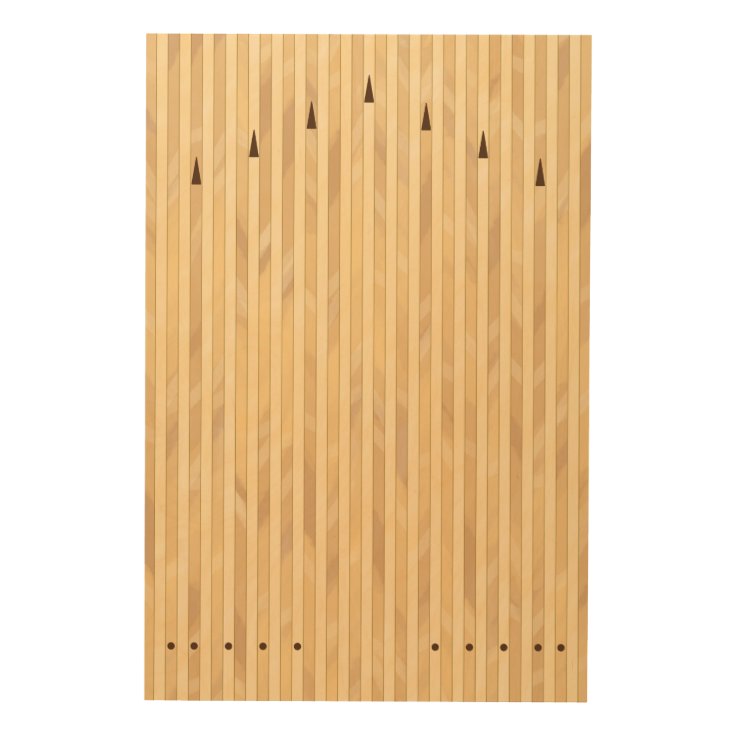 Bowling Lane | 39 Boards and Lane Markings Wood Wall Art | Zazzle