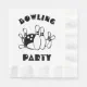 Bowling Party Ball And Pins Paper Napkin | Zazzle