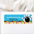 Bowling Party PRINTABLE ADDRESS LABELS | Zazzle