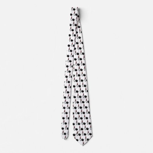 Bowling Pin and Ball Neck Tie | Zazzle