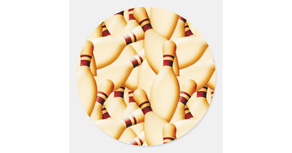 Bowling Pins Stickers | Zazzle