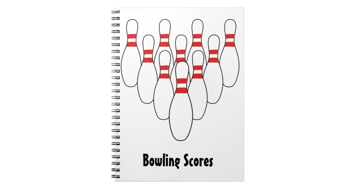 Bowling Spiral-Bound Notebook | Zazzle