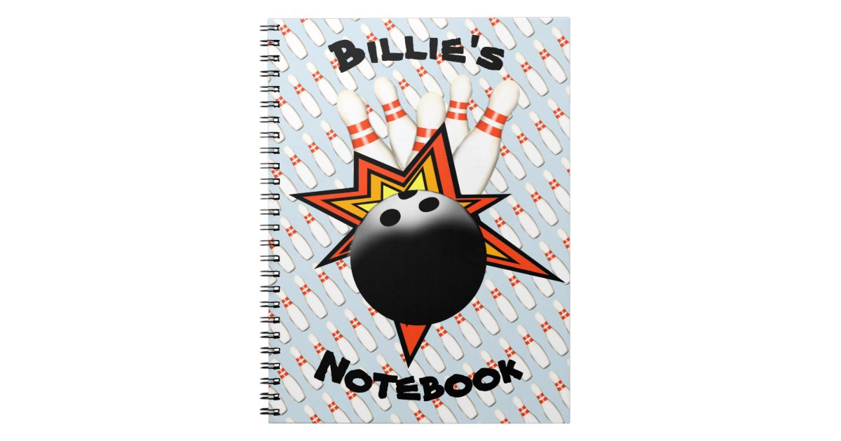 Bowling Spiral Notebook | Zazzle