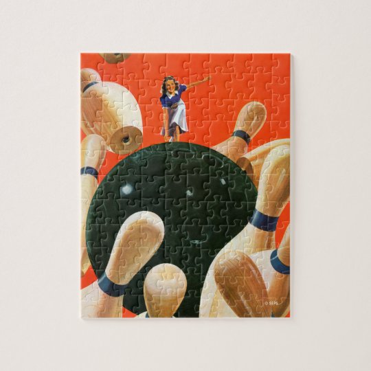 Bowling Strike Jigsaw Puzzle | Zazzle.com