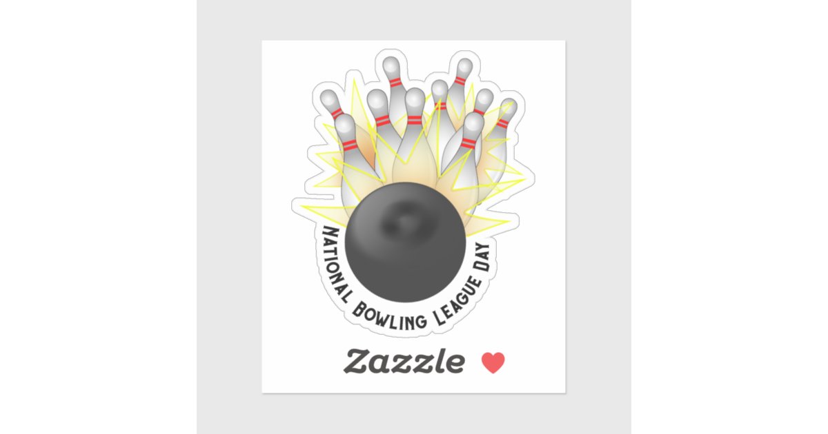 Bowling Strike Sticker | Zazzle