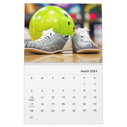 Bowling Wall Calendar | Zazzle