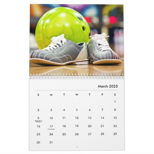 Bowling Wall Calendar | Zazzle
