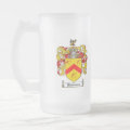 BOWMAN FAMILY CREST - BOWMAN COAT OF ARMS FROSTED GLASS BEER MUG | Zazzle