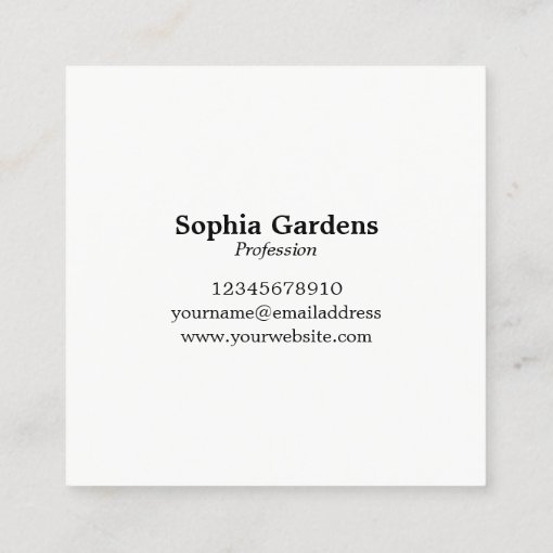 Box Initials - Square Square Business Card | Zazzle