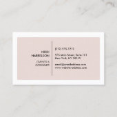 Box Logo Monogram in Light Pink and Black Business Card | Zazzle