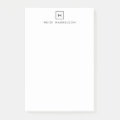 BOX LOGO with YOUR INITIAL/MONOGRAM Post-it Notes | Zazzle