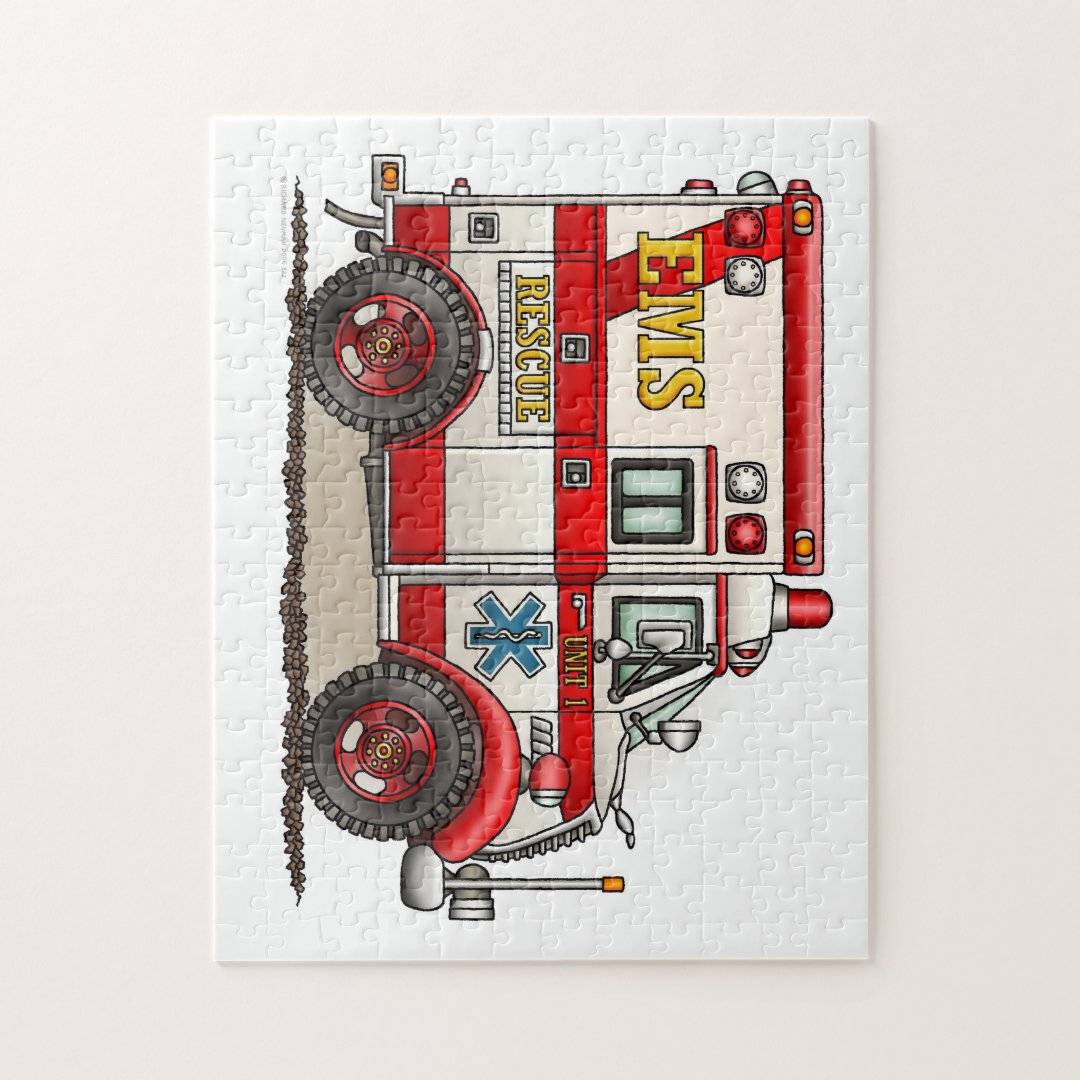 Box Truck Ambulance Jigsaw Puzzle | Zazzle