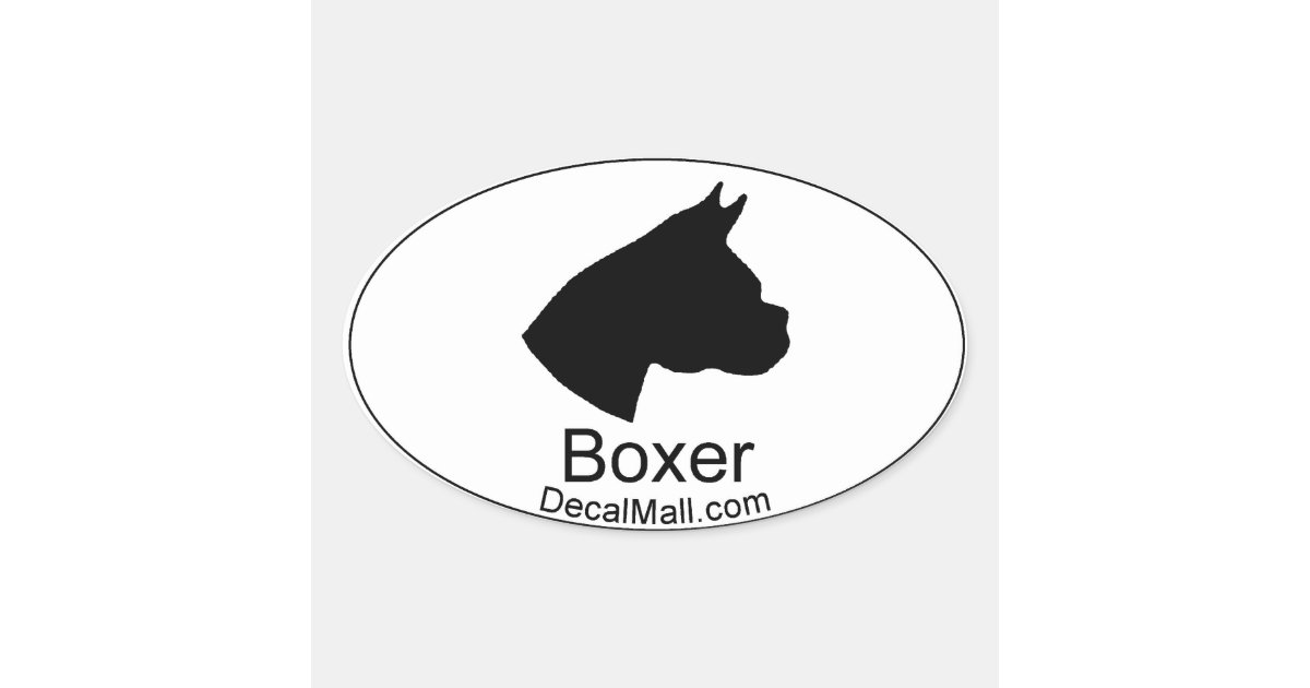 Boxer Auto Window Decal Sticker | Zazzle