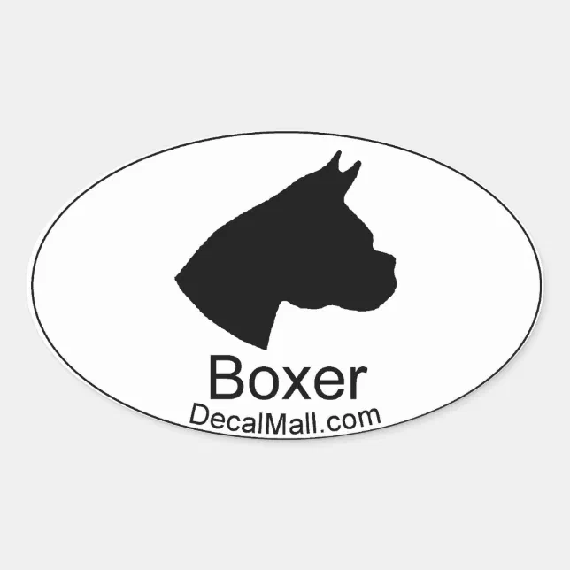 Boxer Auto Window Decal Sticker | Zazzle