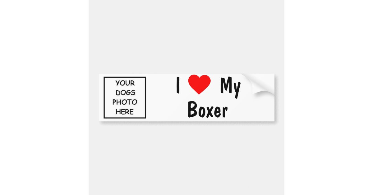 Boxer Bumper Sticker | Zazzle