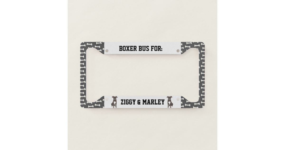 Boxer Bus License Plate Frame | Zazzle