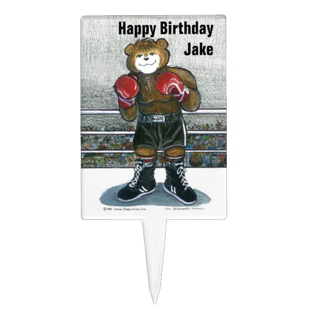 Boxer Cake Topper | Zazzle