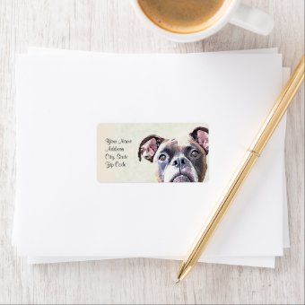 Boxer Dog Address labels | Zazzle