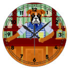 Boxer Dogs Large Clock | Zazzle.com