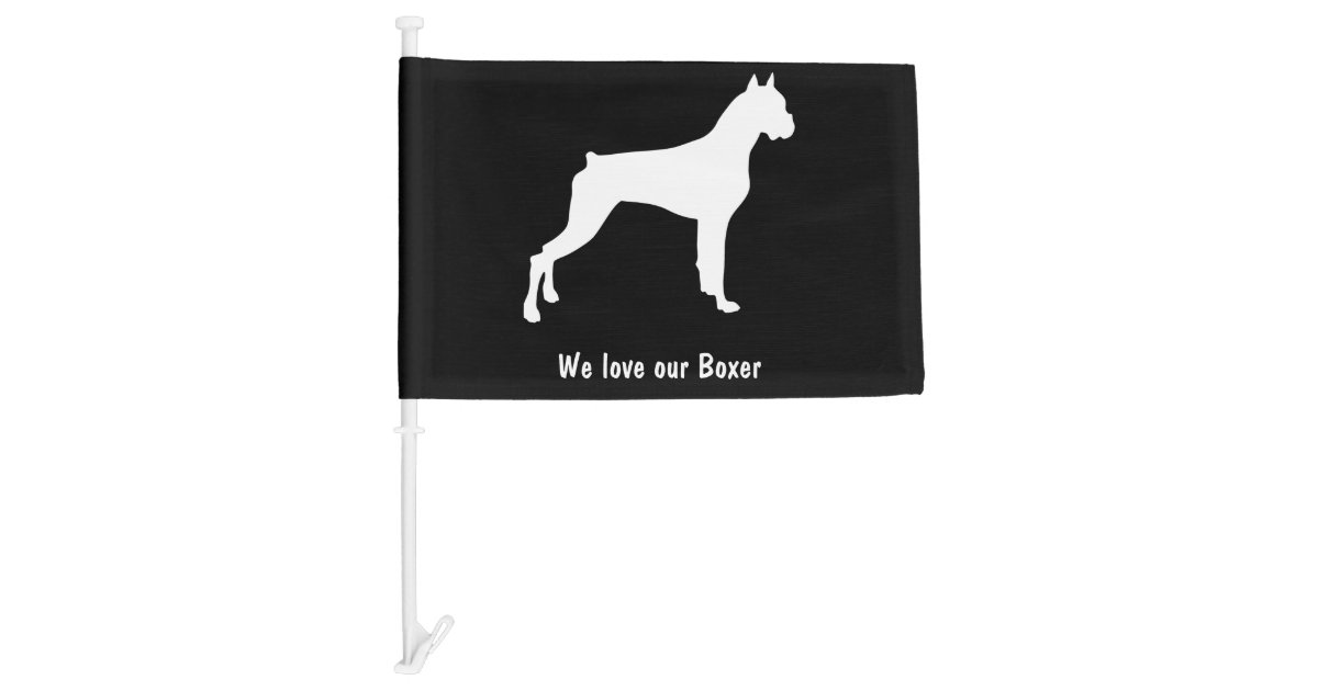 Boxer Dog Breed Car Flag | Zazzle