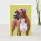 Boxer Dog Portrait Blank Greeting Card | Zazzle.com