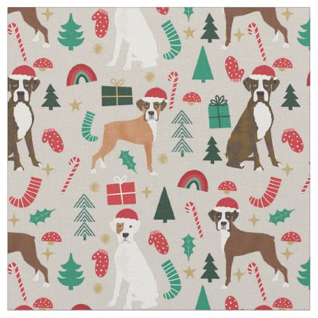 boxer dog fabric | Zazzle.com