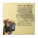 Boxer Dog - Friend Poem Tile | Zazzle