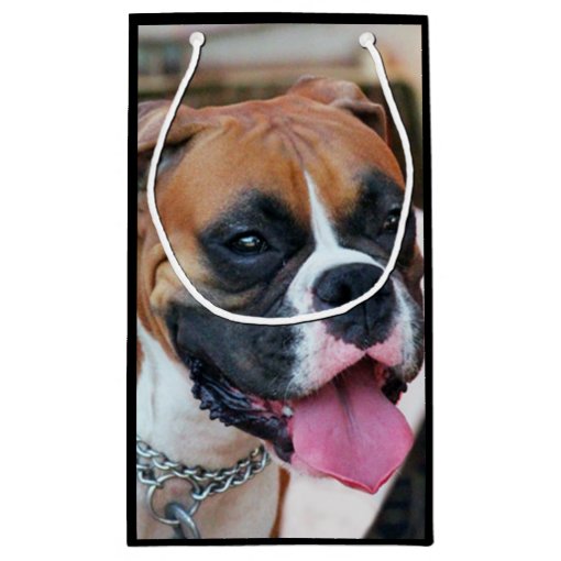 Boxer dog gift bag | Zazzle