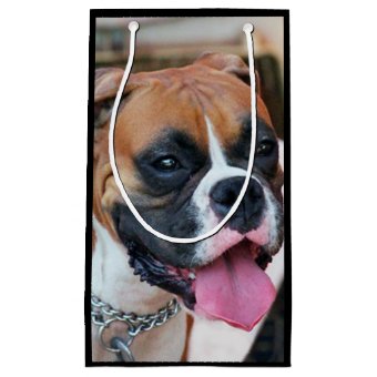 Boxer dog gift bag | Zazzle