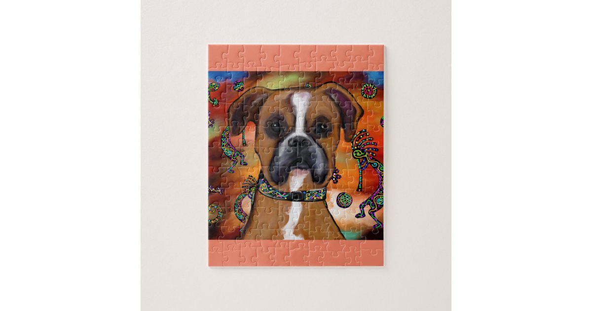 Boxer Dog Jigsaw Puzzle | Zazzle