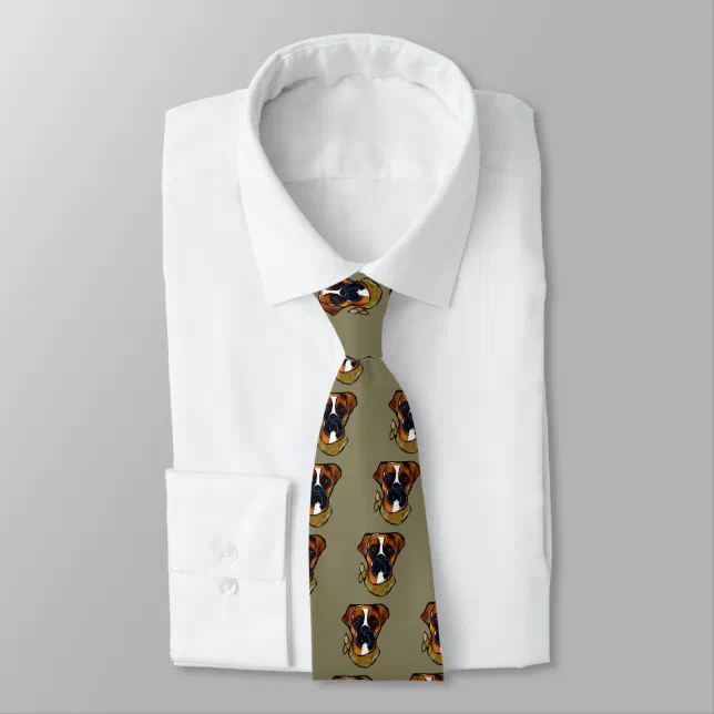 Boxer Dog Neck Tie | Zazzle